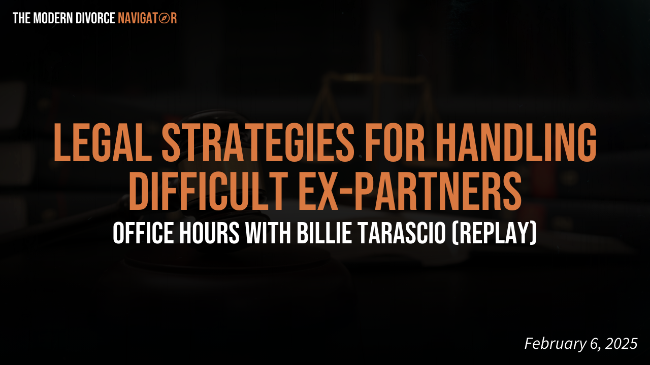 Legal Strategies for Handling Difficult Ex-Partners - Modern Divorce ...